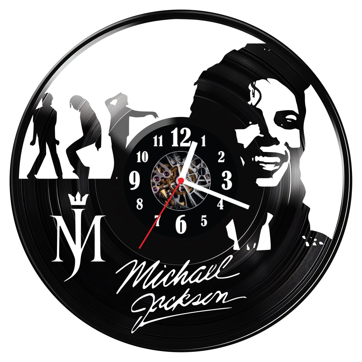 Zegar ścienny z płyty winylowej michael jackson 56.14 - HOME DRUK ...