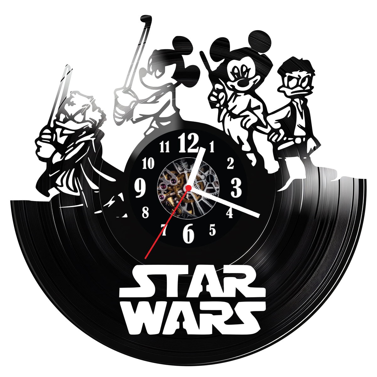 Zegar ścienny z płyty winylowej Star Wars 565.14 - HOME DRUK | Sklep EMPIK.COM