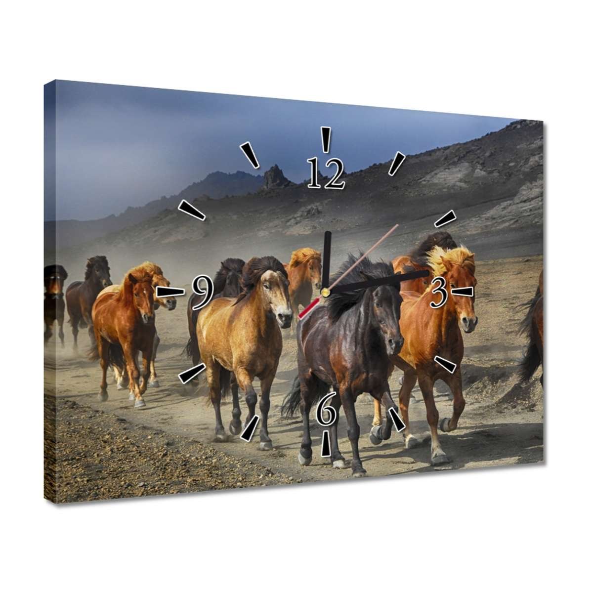 Zegar Stado koni, 40x30cm - ZeSmakiem | Sklep EMPIK.COM