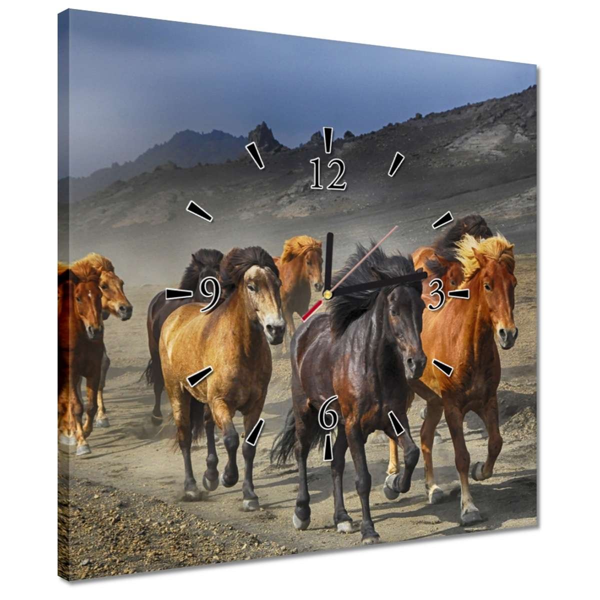 Zegar Stado koni, 40x40cm - ZeSmakiem | Sklep EMPIK.COM