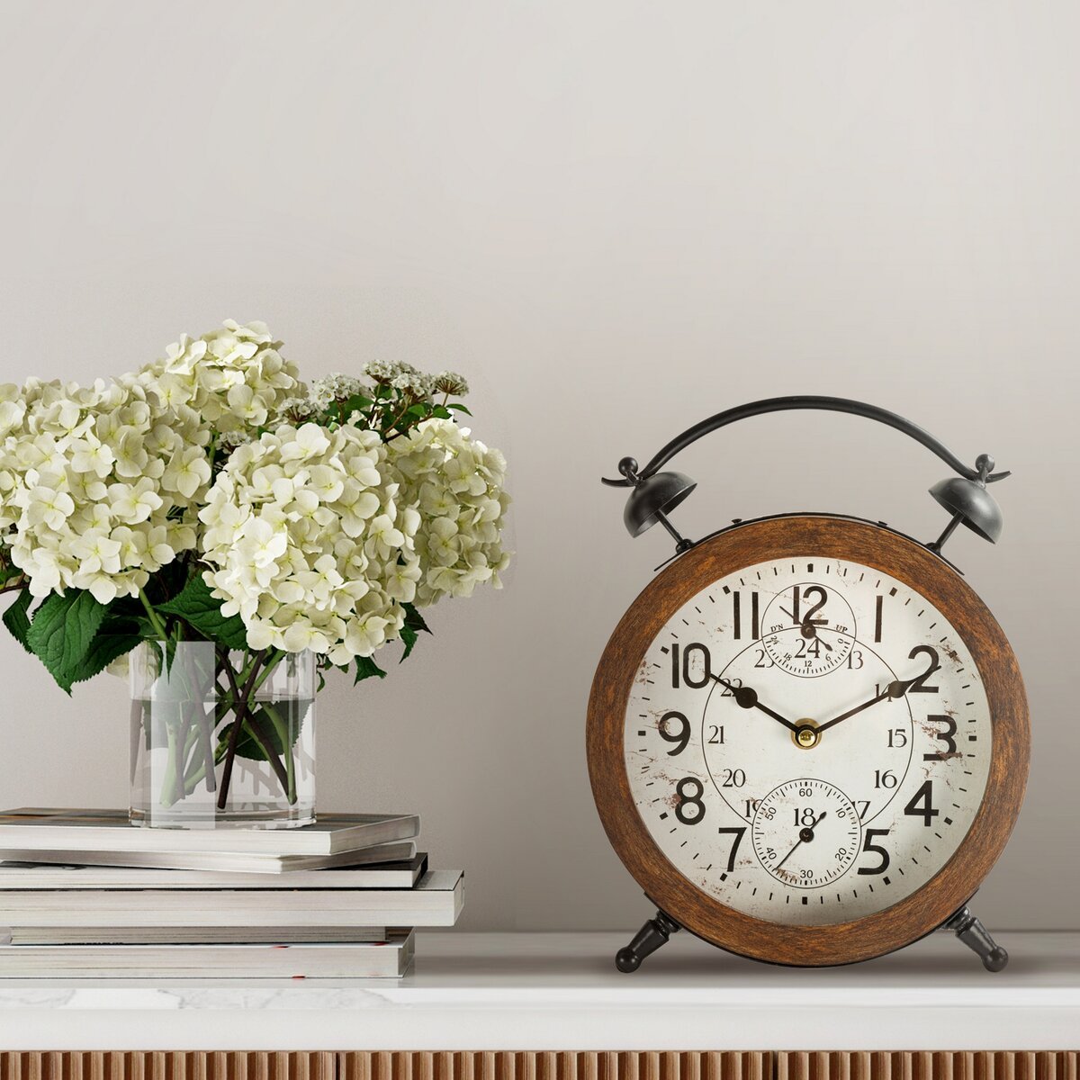 Zegar stojący nowoczesny, 19x25, stylowy dekoracyjny - Eurofirany ...