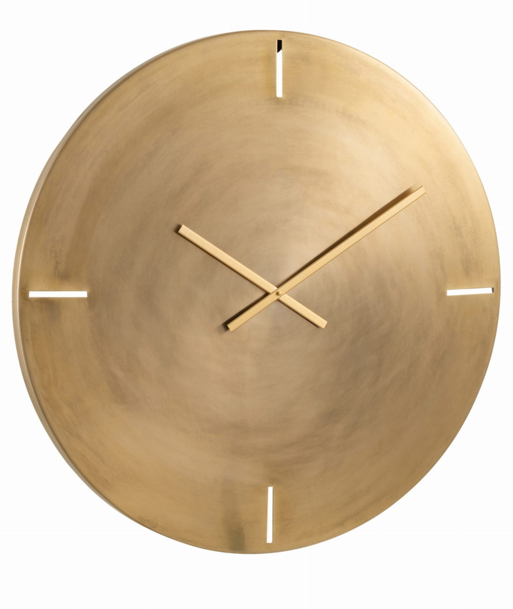 Zegar Złoty Duży 51Cm Okrągły Jolipa - J-Line | Sklep EMPIK.COM