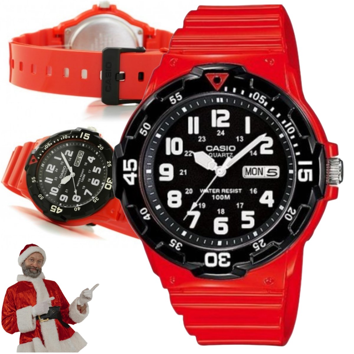 Zegarek Casio Dual Data 10 Bar Do Pływania Wodoodporny Sportowy ...