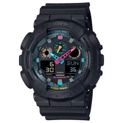 Zegarek CASIO G-Shock Multi Fluorescent GA-100MF-1AER - G-Shock | Moda ...