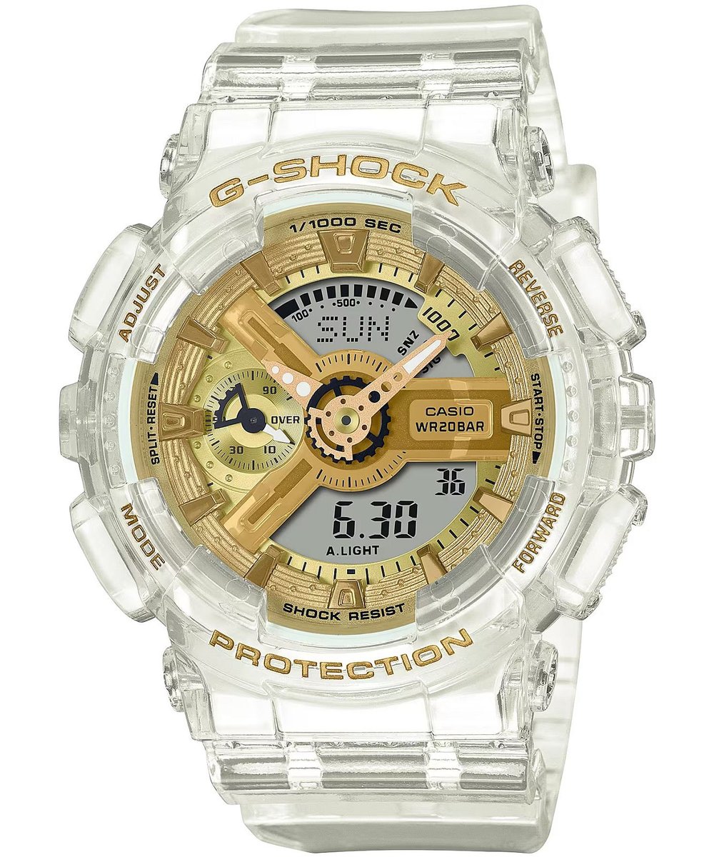 Zegarek Damski Casio G-Shock Original S-Series Skeleton Gold - G-Shock ...