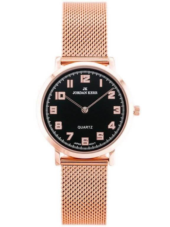 ZEGAREK DAMSKI JORDAN KERR - I2001 (zj937e) rosegold/black - JORDAN ...