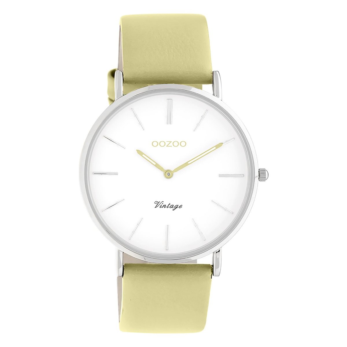 Zegarek damski Oozoo Vintage Series analogowy skórzany zielony UOC20277 ...