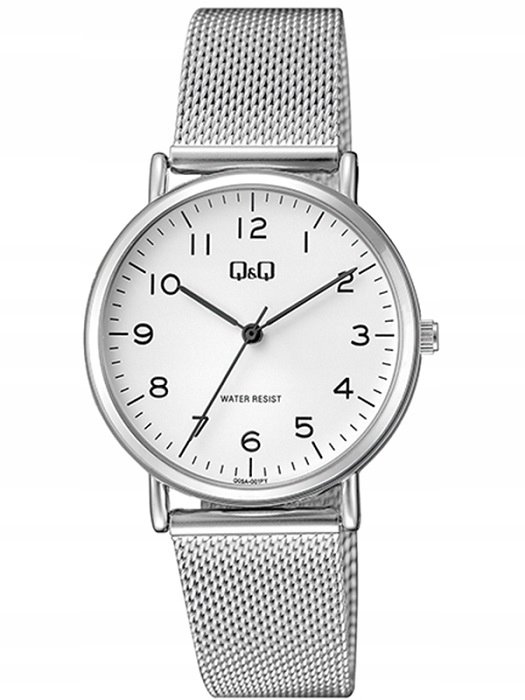 Zegarek Damski Q&Q Q05A-001P Mesh Srebrny Q&Q - Q&Q | Moda Sklep EMPIK.COM