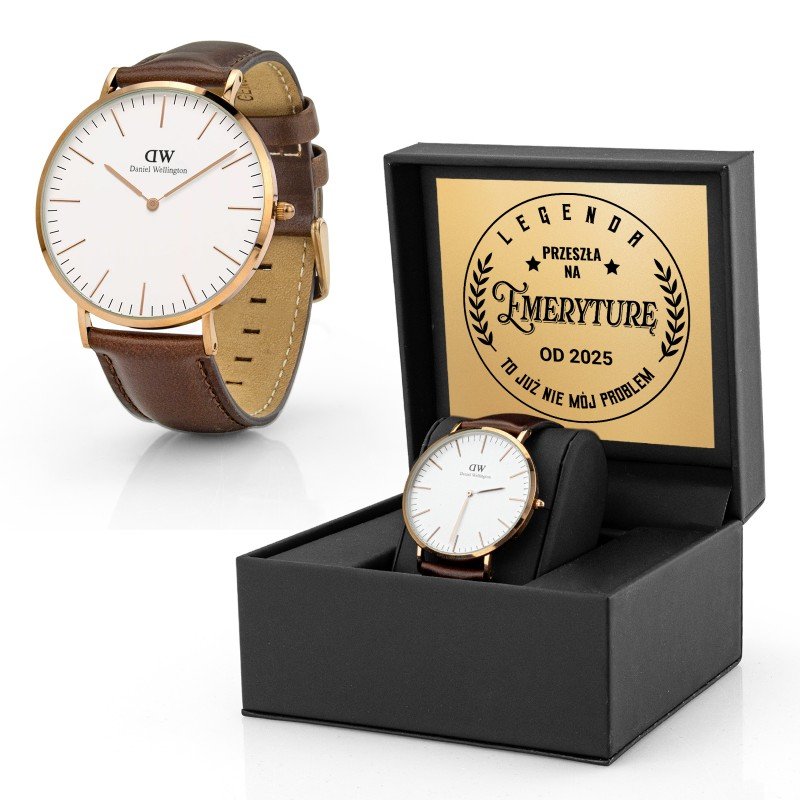 ZEGAREK DANIEL WELLINGTON MĘSKI DW00100009 DLA EMERYTA - Daniel ...