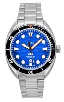 Zegarek Fossil Breaker Stainless Steel Blue Dial Quartz Diver's FS6064 ...