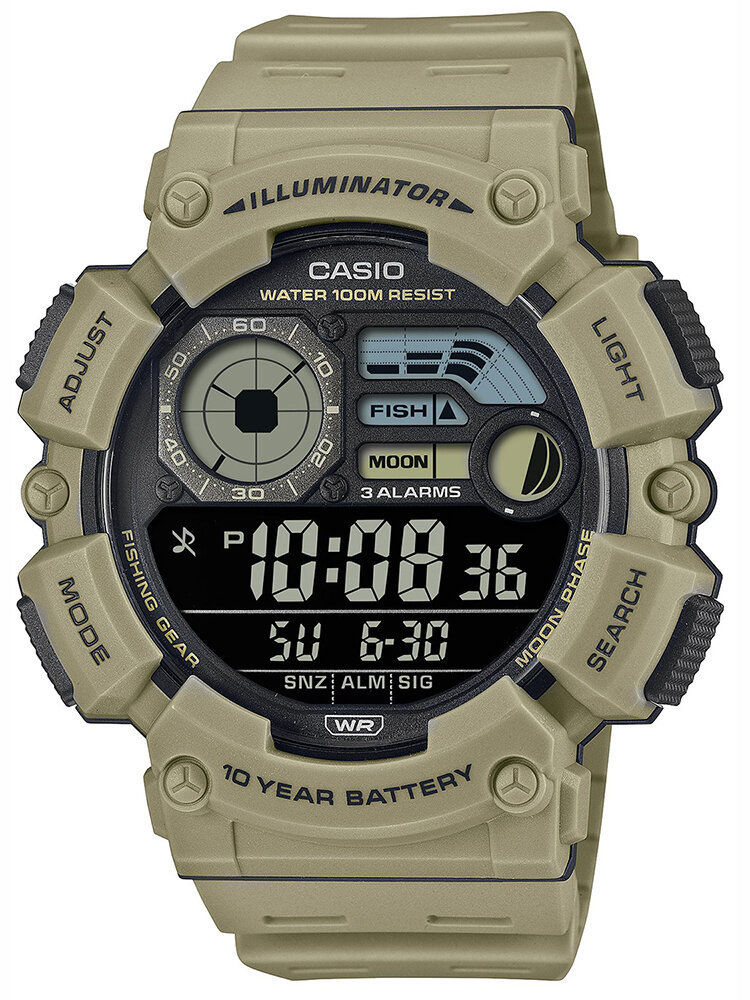 ZEGAREK MĘSKI CASIO Digital Moonphase WS-1500H-5B + BOX - Casio | Moda ...