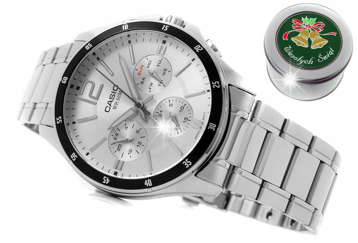 ZEGAREK MĘSKI CASIO MTP-1374D-1A3 + BOX +GRAWER - Casio | Moda Sklep ...