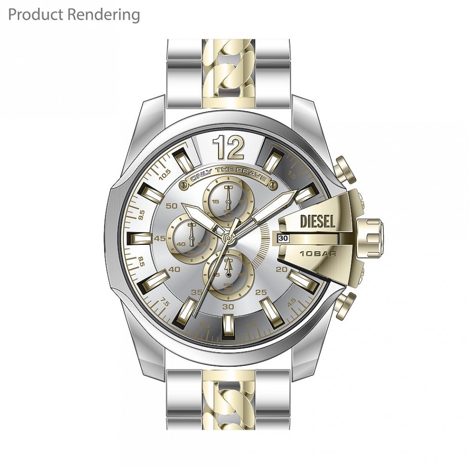 Zegarek męski DIESEL DZ4672 złoty fashion - Diesel | Moda Sklep EMPIK.COM