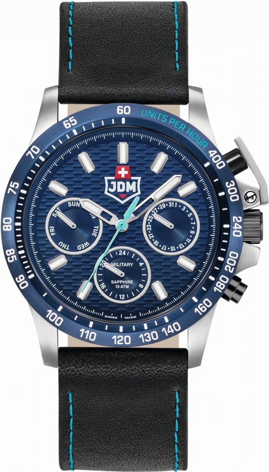 Zegarek męski JDM MILITARY JDM-WG016-05 granatowy sportowy - JDM ...