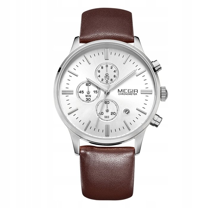 Zegarek męski MEGIR pasek chronograf datownik - Inna marka | Moda Sklep ...