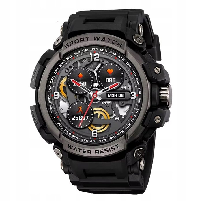 Zegarek męski / MK-Tech / SMARTWATCH / krokomierz / pulsometr - SKMEI | Moda Sklep EMPIK.COM