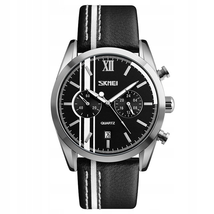 Zegarek męski SKMEI pasek skóra chronograf data - SKMEI | Moda Sklep ...