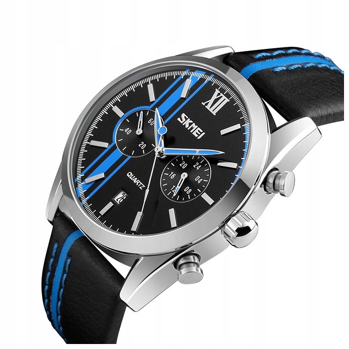 Zegarek męski SKMEI pasek skóra chronograf fu5 - SKMEI | Moda Sklep ...