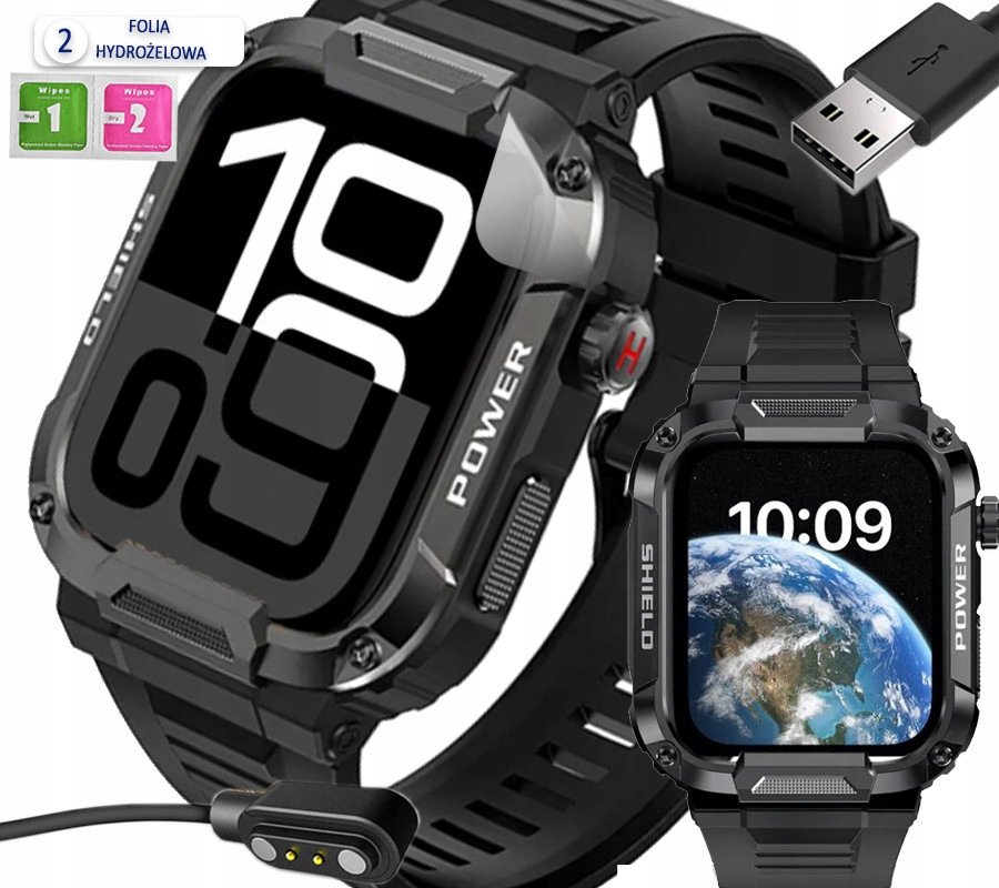 Zegarek męski SMARTWATCH SMS PL MENU POŁACZENIA - Rubicon | Moda Sklep ...