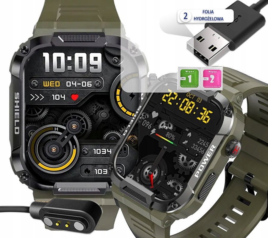 Zegarek męski SMARTWATCH SMS PL MENU POŁACZENIA - Rubicon | Moda Sklep ...