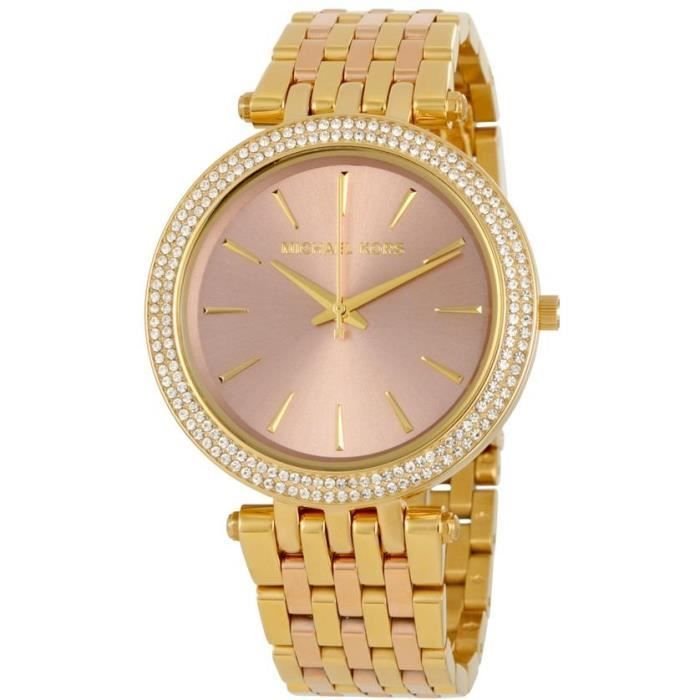 Zegarek – MICHAEL KORS – MK3507 – Dwukolorowa stal – Różowa tarcza ...