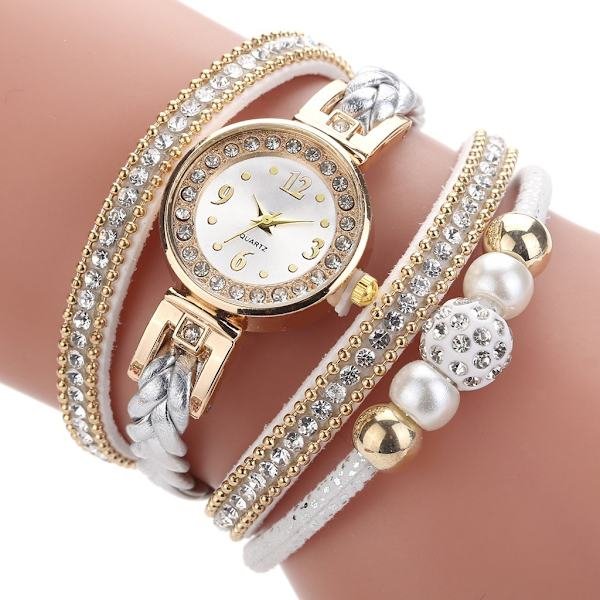 Zegarek na rękę Pearl Watch dla kobiet, błyszczący damski zegarek z ...