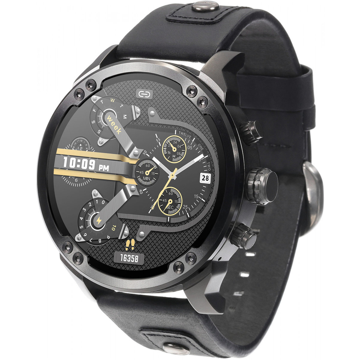 Zegarek Smartwatch Męski Enter GD.99.T.14.33.11 czarny - Inna marka ...
