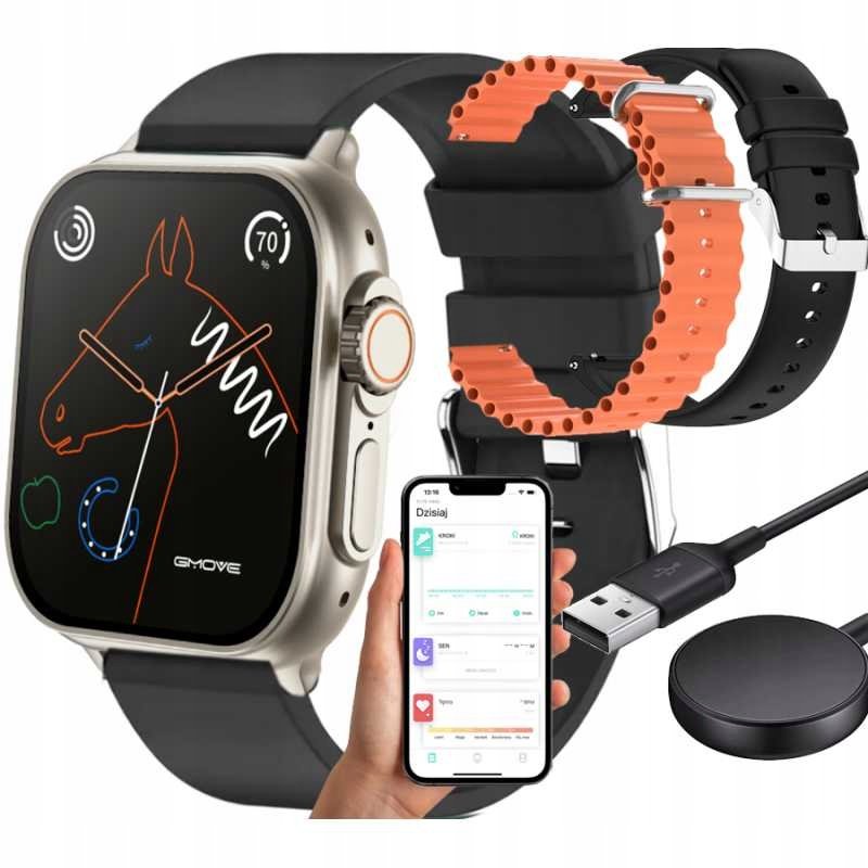 Zegarek SMARTWATCH Rubicon SMS KROKI 1.96" SMAR WATCH PRO EDITION 2 ...