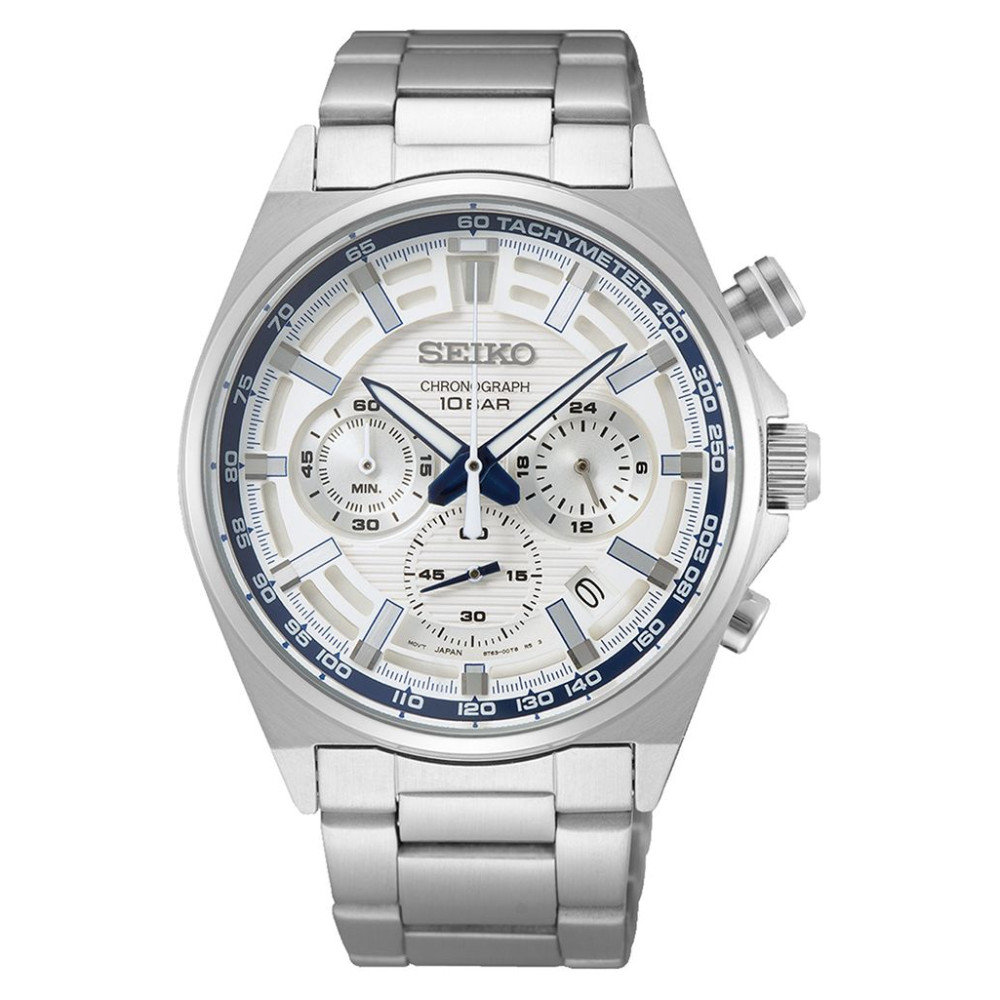 Zegarki Eleganckie Seiko Chronograph Titanium Ssb387P1 - Zegarek Męski ...