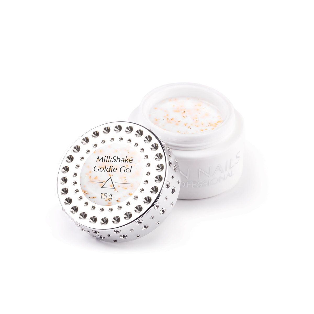 Żel budujący z drobinkami holograficznej folii MilkShake Goldie Gel 15g ...
