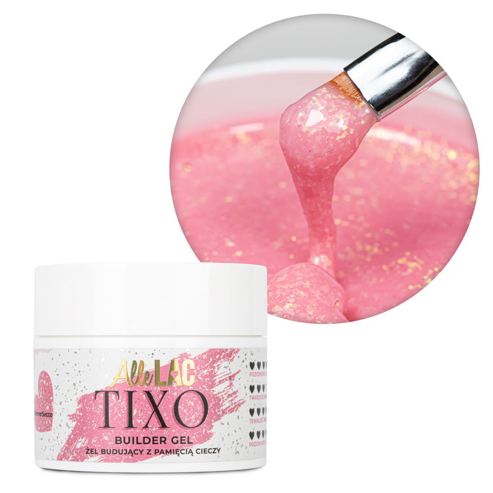 Żel budujący z tiksotropią AlleLac Tixo Builder Gel ShimmerSecco 45g ...