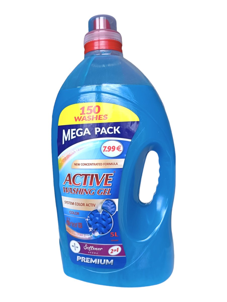 Żel do Prania Kolorów 5L Active 150 Prań 2w1 - Active | Sklep EMPIK.COM