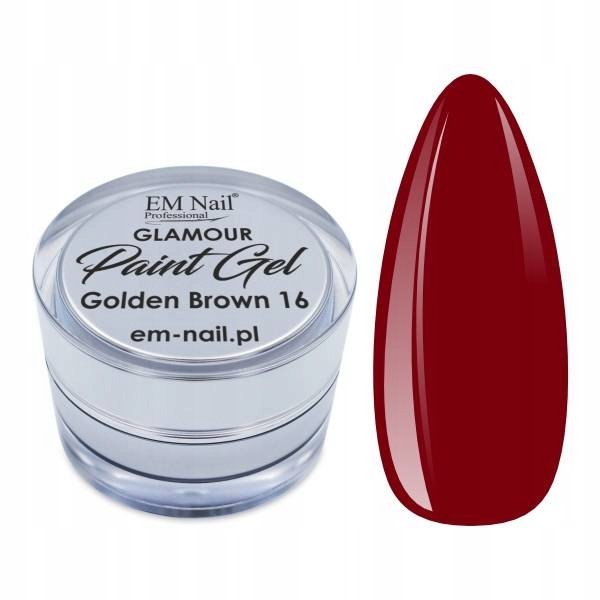 Żel do zdobień EM Nail Paint Golden Brown | Sklep EMPIK.COM
