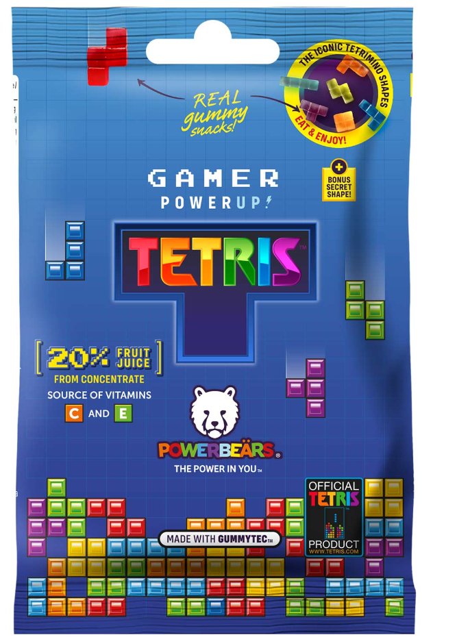 Żelki owocowe Powerbeärs Gamer PowerUp Tetris 50g - Jelly Belly | Sklep ...
