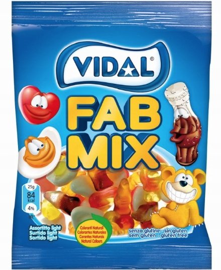 Żelki Vidal Fab Mix 90g Vidal bezglutenowe - VIDAL | Sklep EMPIK.COM