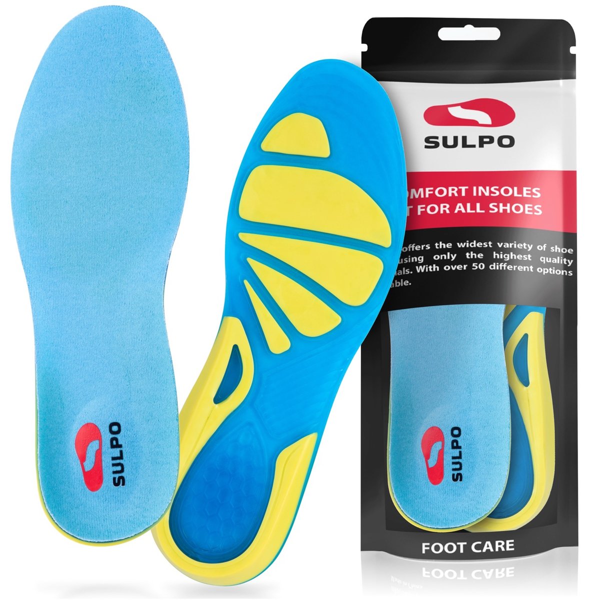 Żelowe Wkładki Amortyzacja Bolące Stopy Sulpo 35-38 - Inna marka ...