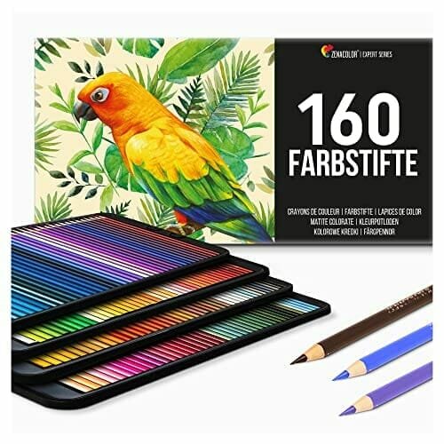 Zenacolor 160 Kredek - Profesjonalny Zestaw Dla Dorosłych I Dzieci ...