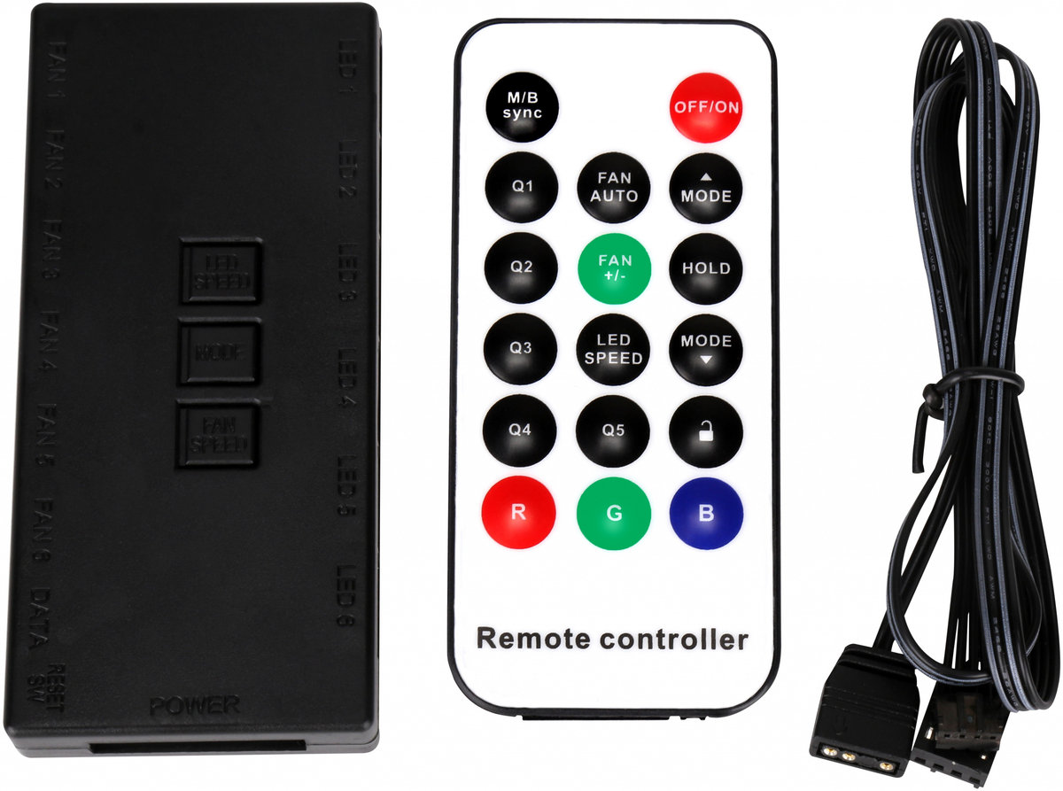 ZenPC CTRL1 Hub PWM i kontoler oświetlenia ARGB 3pin 5V z pilotem - ZENPC | Sklep EMPIK.COM