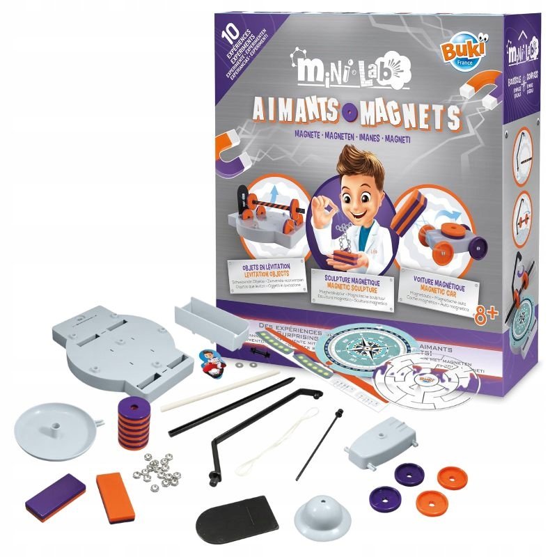 Zestaw 10 Eksperymentów Buki Mini Lab Magnesy Dla Dzieci 8+ - Buki France | Sklep EMPIK.COM