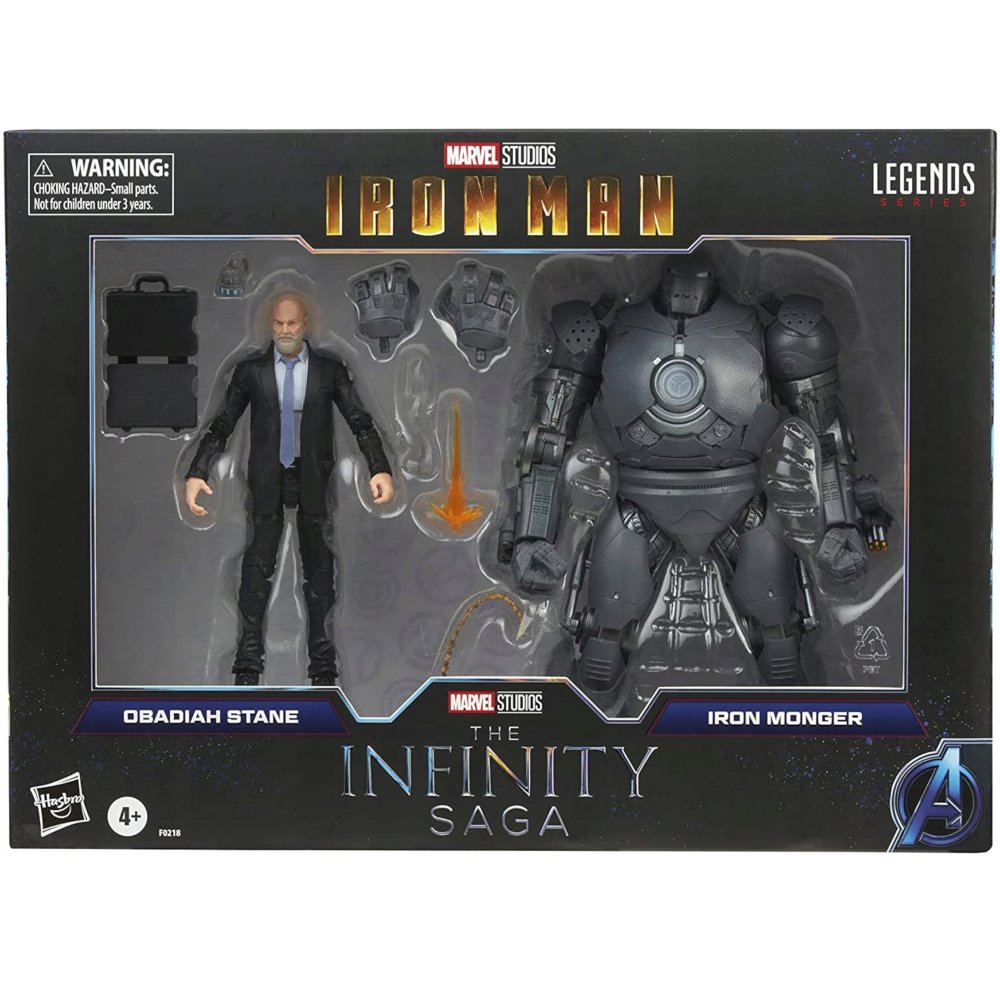 Zestaw 2 figurek The Infinity Saga Marvel Legends - Obadiah Stane ...