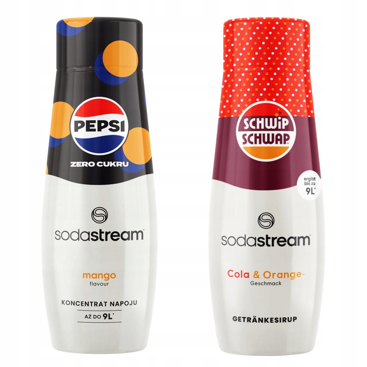Zestaw 2 koncentratów, syropów. Sodastream Pepsi MAX Mango + Shwip ...