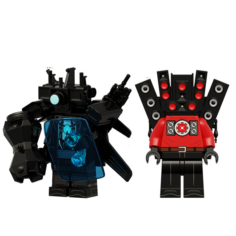 Zestaw 2 Minifigurek Z Klockami Konstrukcyjnymi Dla Tvmana - ANMI ...