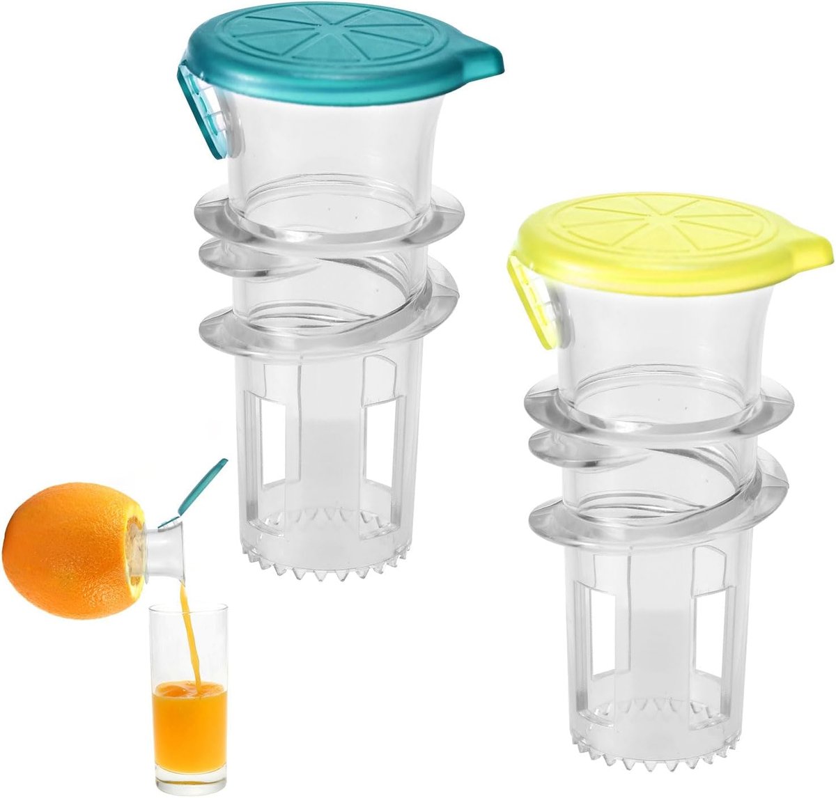 Zestaw 2 przenośnych plastikowych wyciskarek do cytryn, 2025 Nowa ...