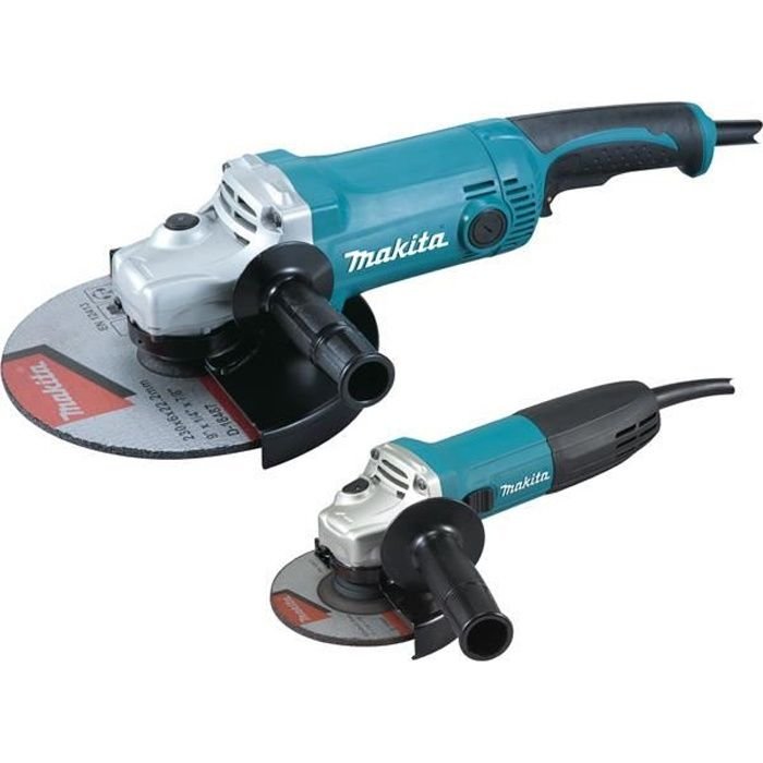 Zestaw 2 szlifierek MAKITA - GA5030R Ø125mm 720W + GA9050 Ø230mm 2000W ...