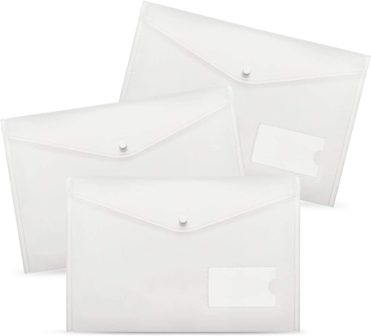 Zestaw 20 teczek na dokumenty A4 na dokumenty z zapięciem na zatrzaski ...