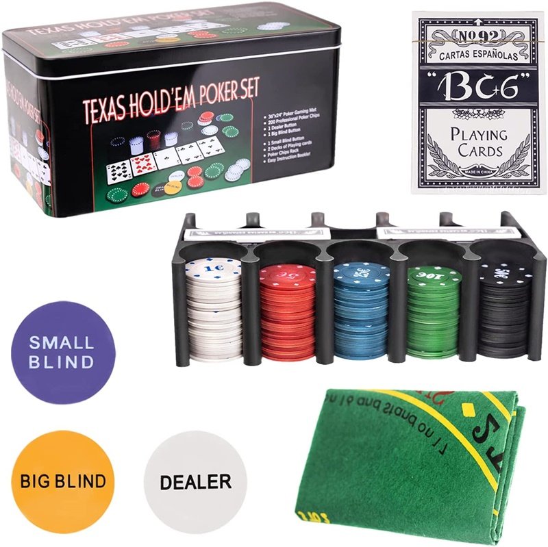 Zestaw 200 Żetonów Pokera BlackJack Gra Karty Mata - Nobo Kids | Sklep ...