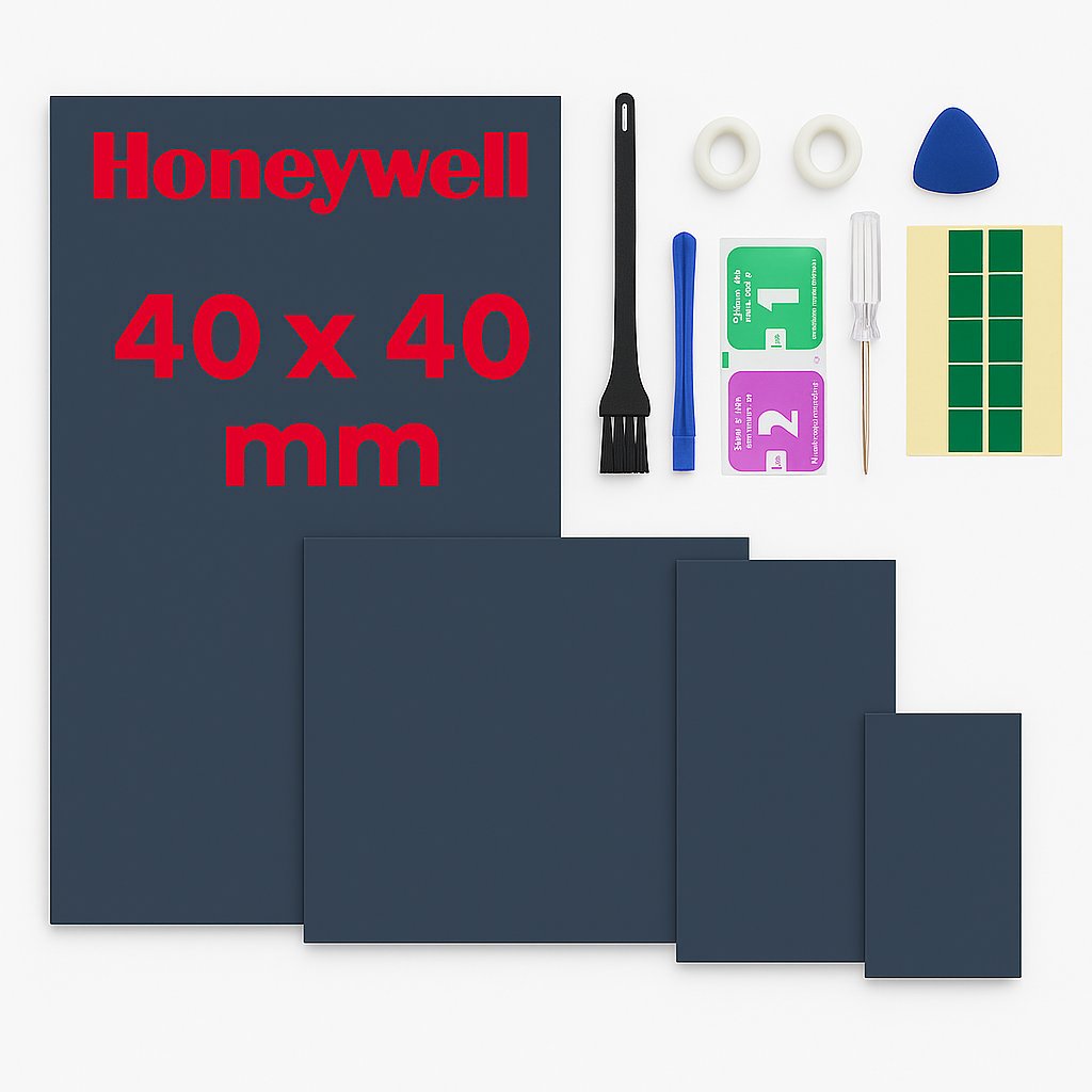 Zestaw 2x Termopad HONEYWELL PTM7950 40x40 0,25mm NARZĘDZIA 100% ...
