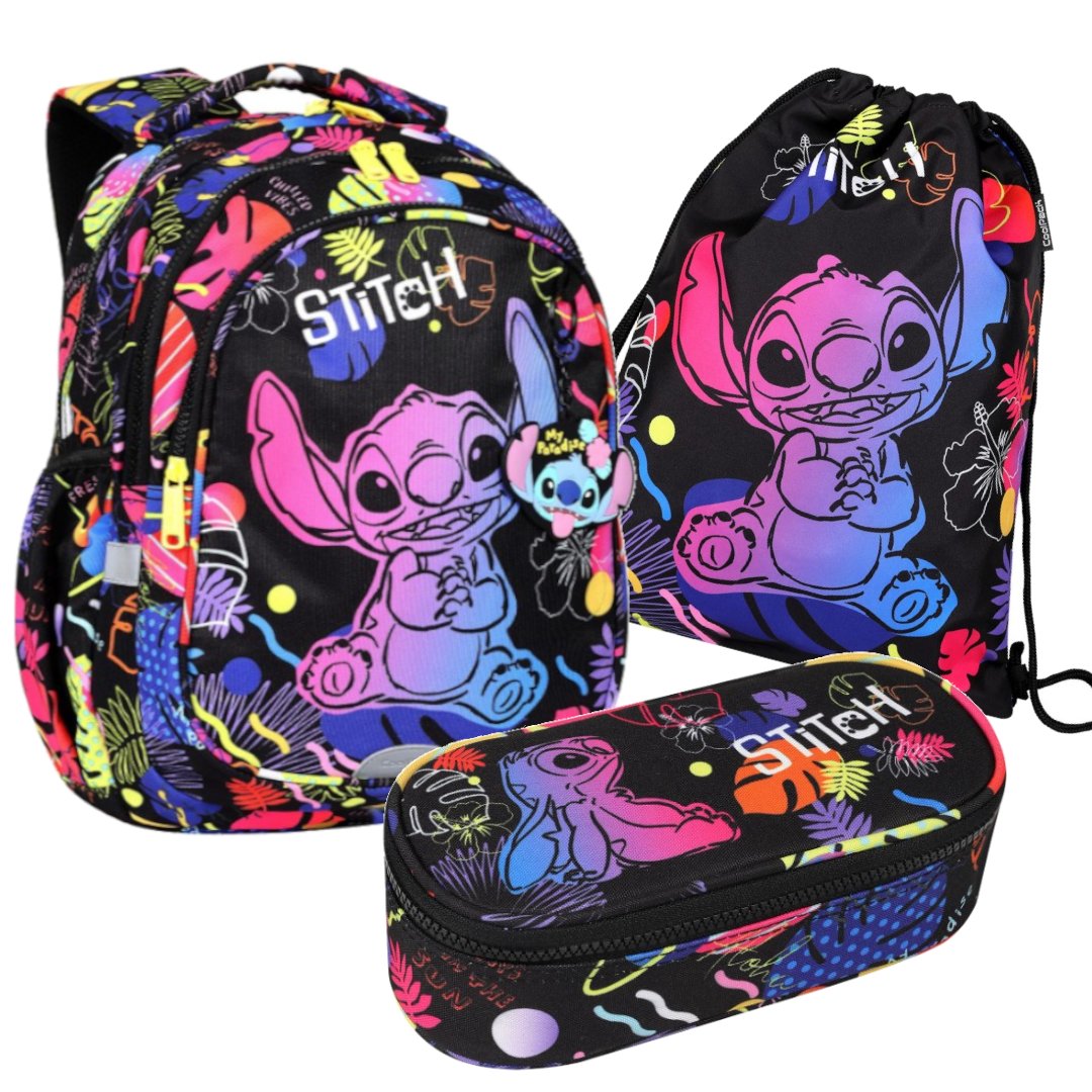 ZESTAW 3-ELEMENTÓW SZKOLNYCH LILO&STITCH BLACK DISNEY COOLPACK - Inna ...