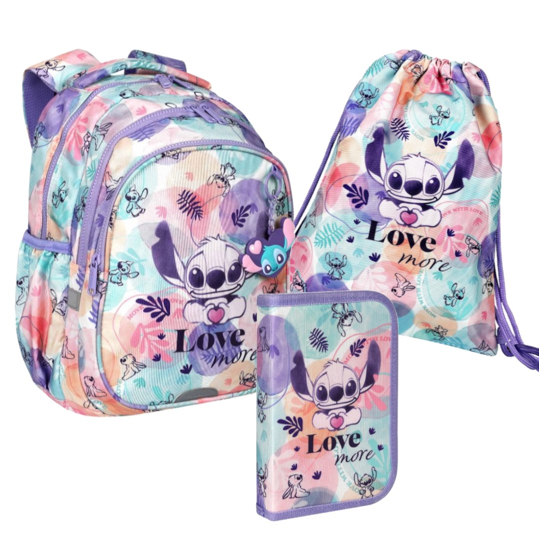 ZESTAW 3-ELEMNTÓW SZKOLNY LILO&STITCH PASTEL DISNEY COOLPACK - Inna ...