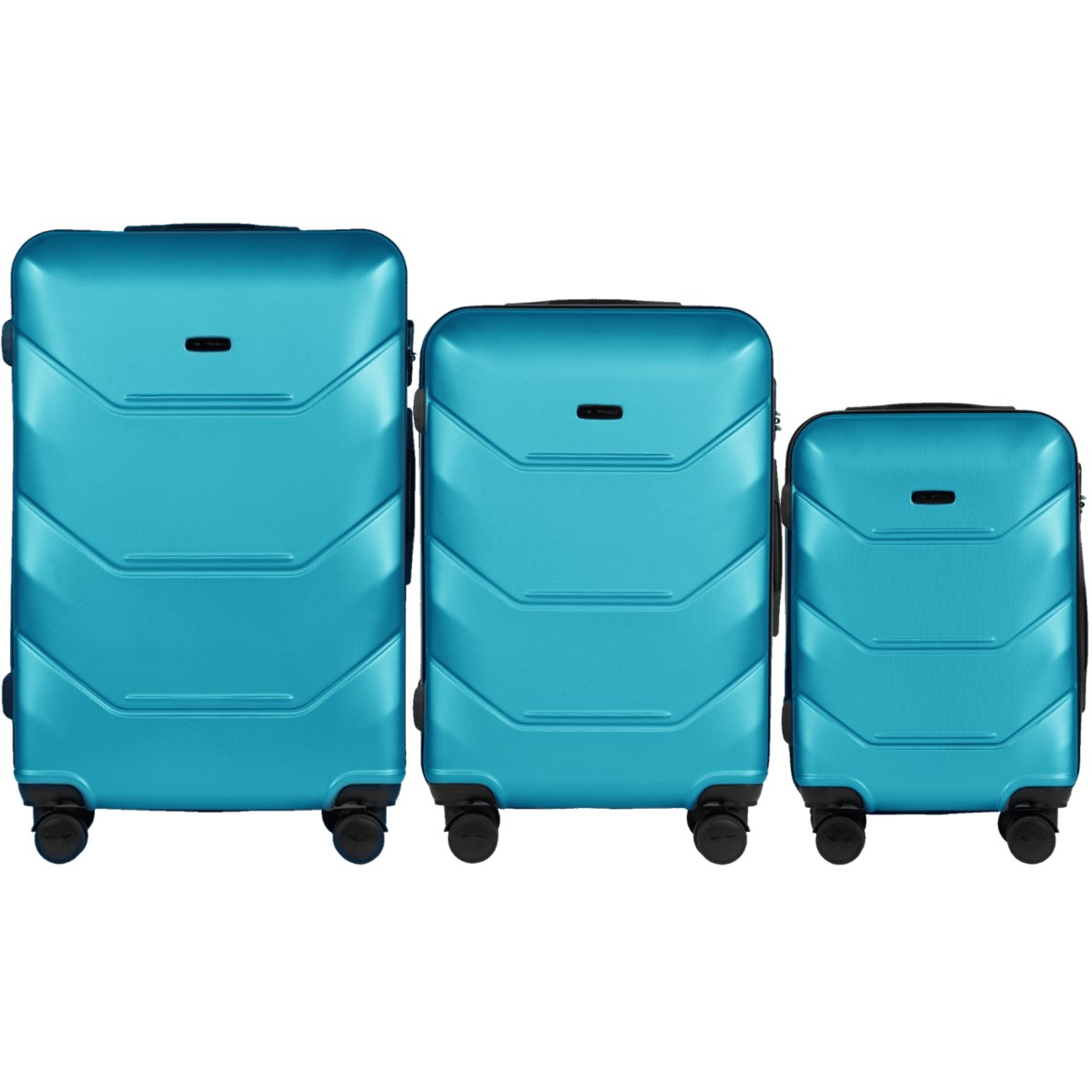 Zestaw 3 walizek Wings Peacock 3.0 z poszerzeniem CYAN - Wings | Moda ...